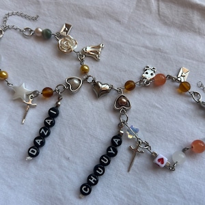 Dazai and Chuuya Inspired Couple Bracelet,dazai and Chuuya| Anime Manga ...