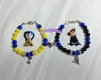 Coraline and Wybie Matching Bracelets - Etsy