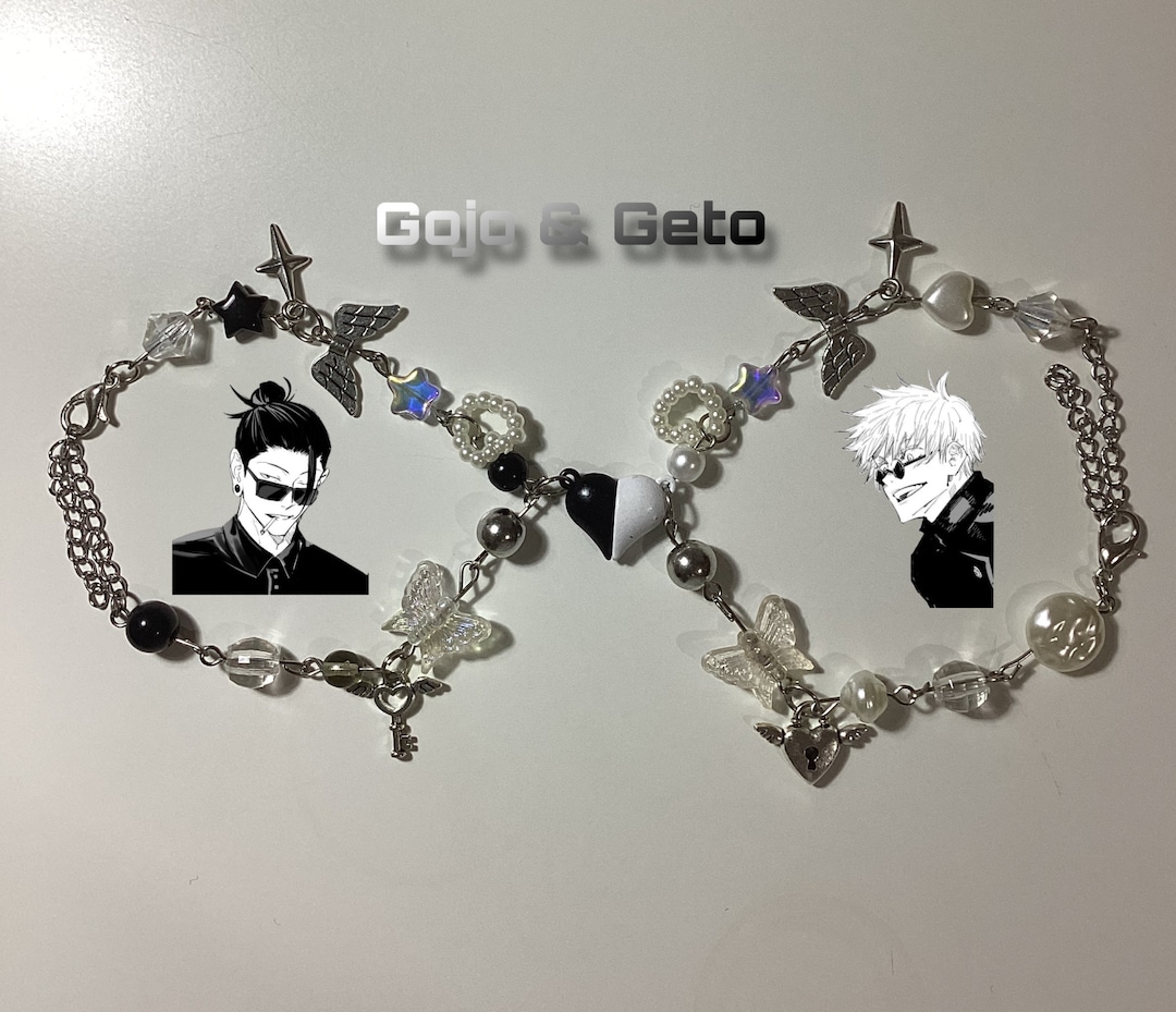 Gojo and Geto Matching Bracelets, Couple Bracelets, Couple Gifts ...