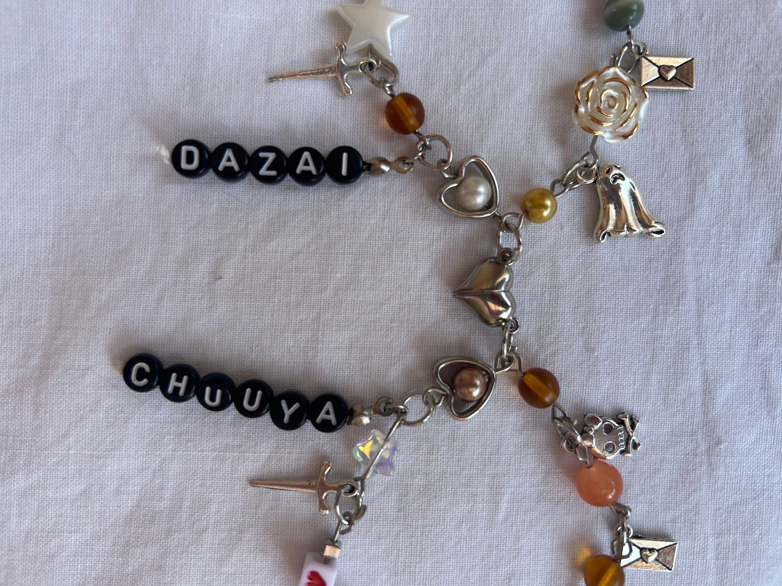 Dazai and Chuuya Inspired Couple Bracelet,dazai and Chuuya| Anime Manga ...