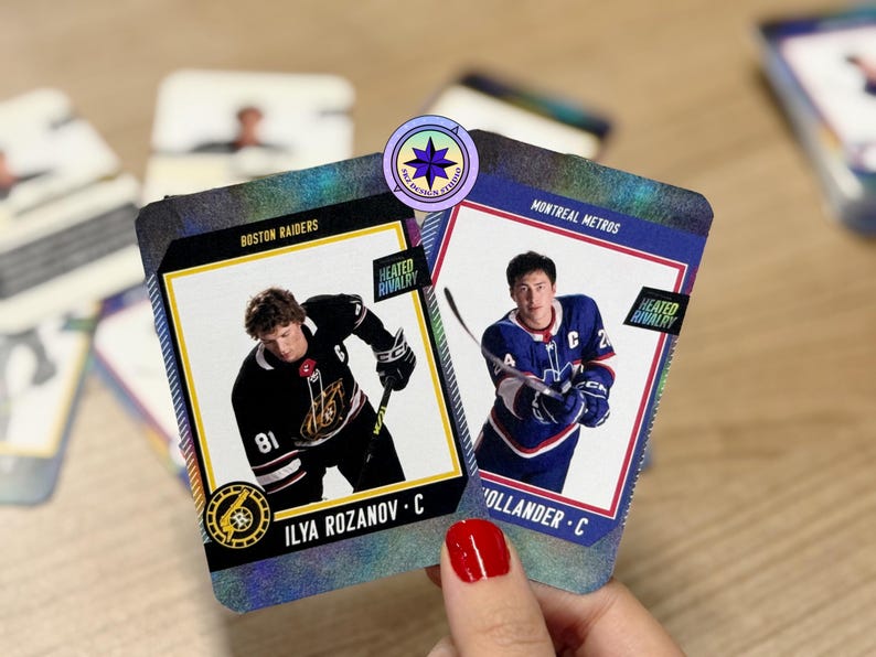 Heated Rivalry Couple Game Cards, Shane Hollander and Ilya Razanov ...