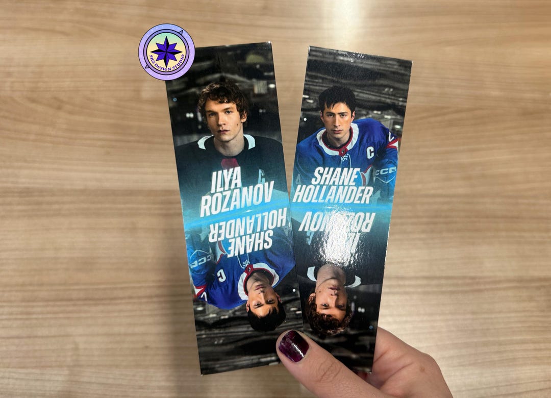 Heated Rivalry Bookmark, Shane Hollander and Ilya Razanov,hollanov ...