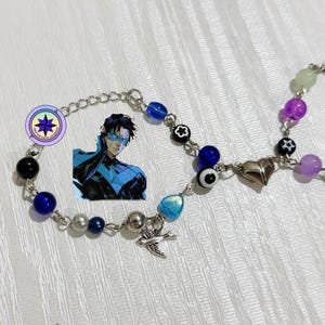 Starfire and Nightwing Teen Titans Matching Beaded Bracelet, Matching ...