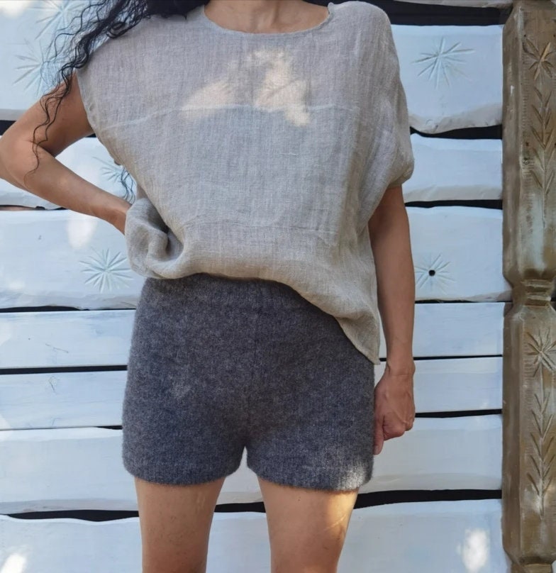 Wool Shorts Handmade Pure Organic Wool - Etsy