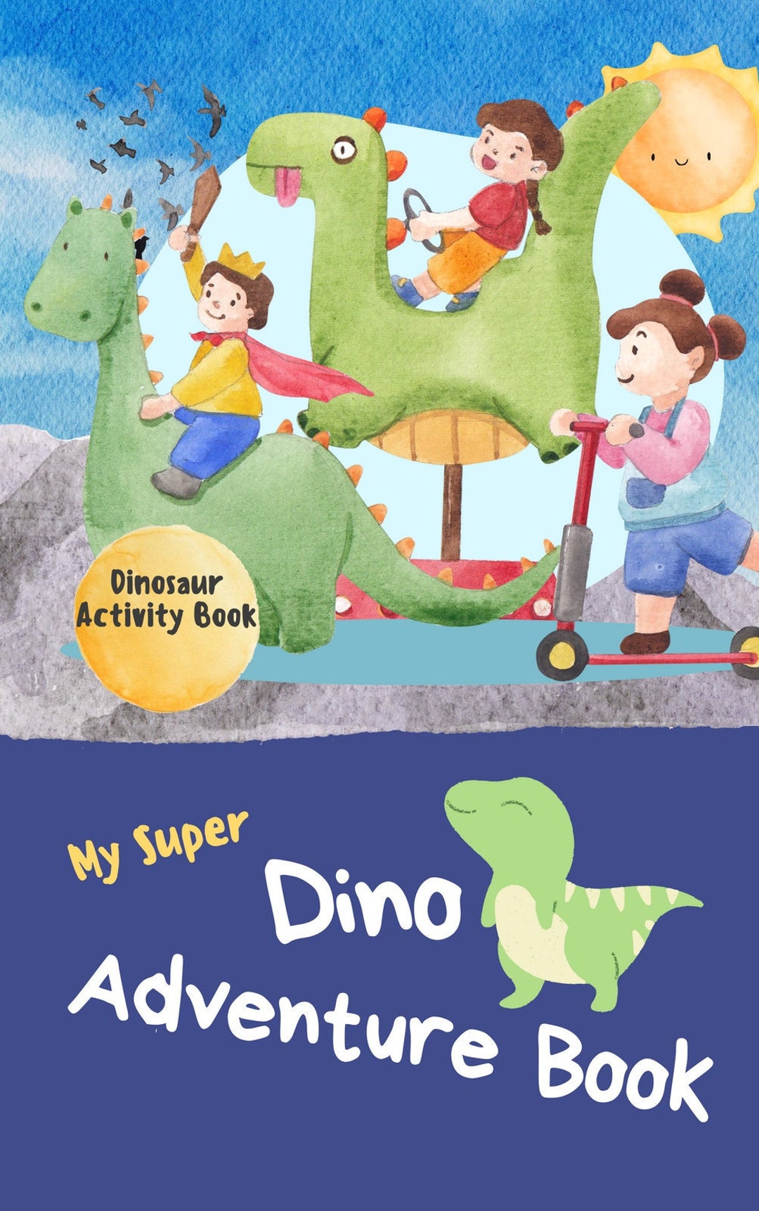 My Super Dino Activity Book - Etsy