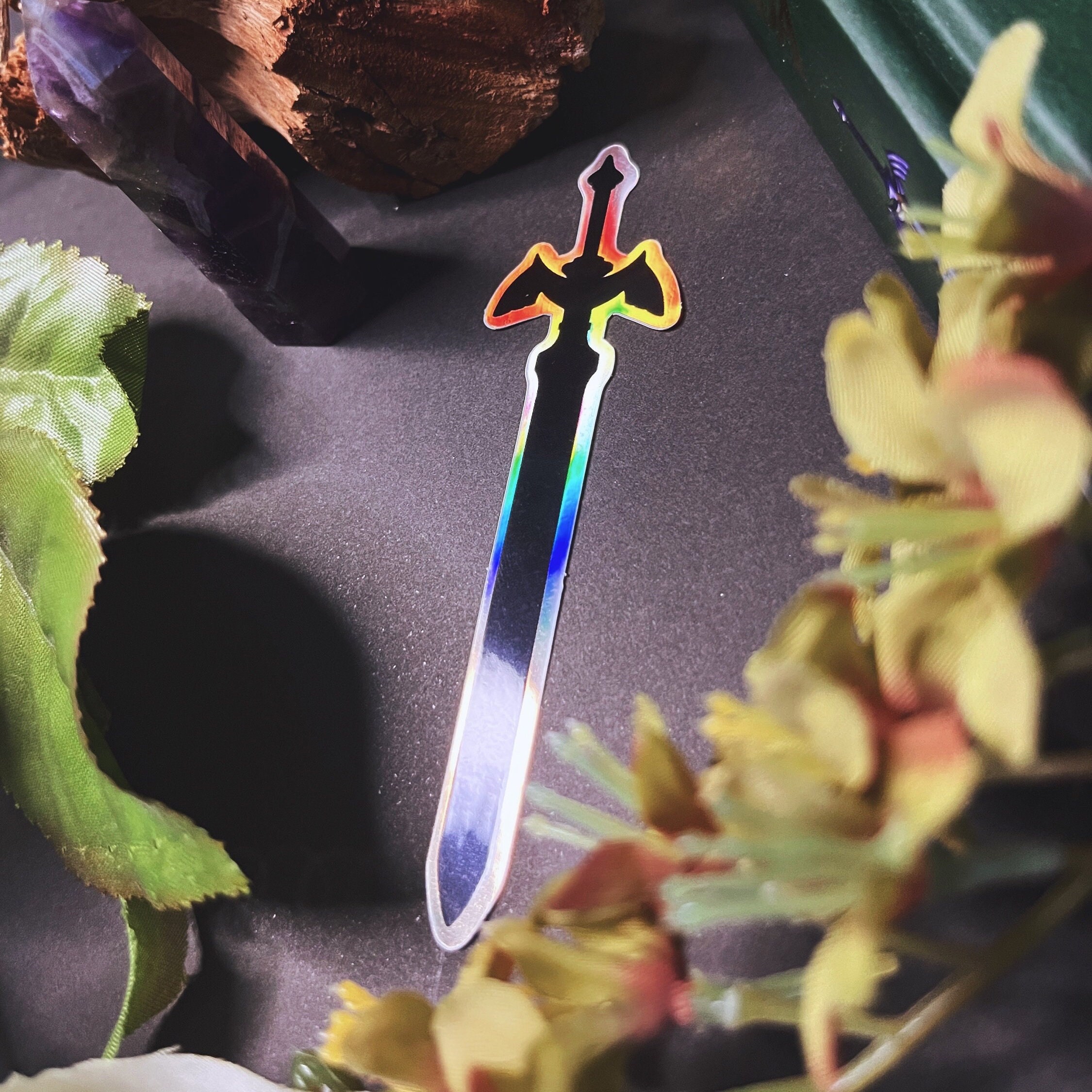 Zelda Master Sword Vinyl Die-cut Holographic Sticker | Breath of the ...