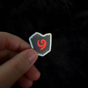 Zelda Ocarina of Time Deku Kokiri Shield Vinyl Die-cut Holographic ...