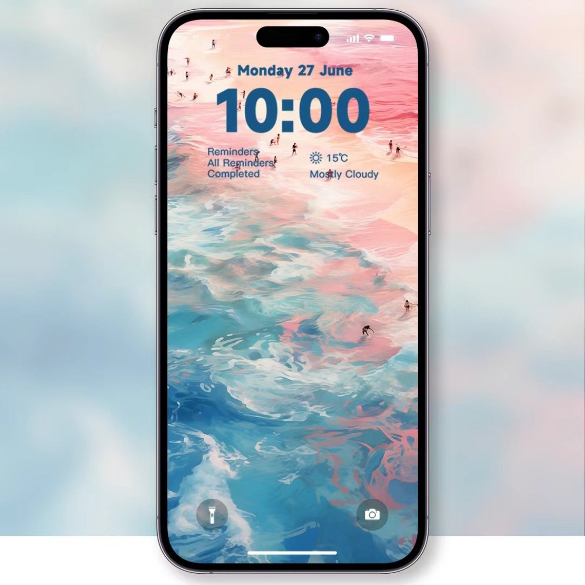 5 Digital Flowy Water Phone Wallpapers - Etsy