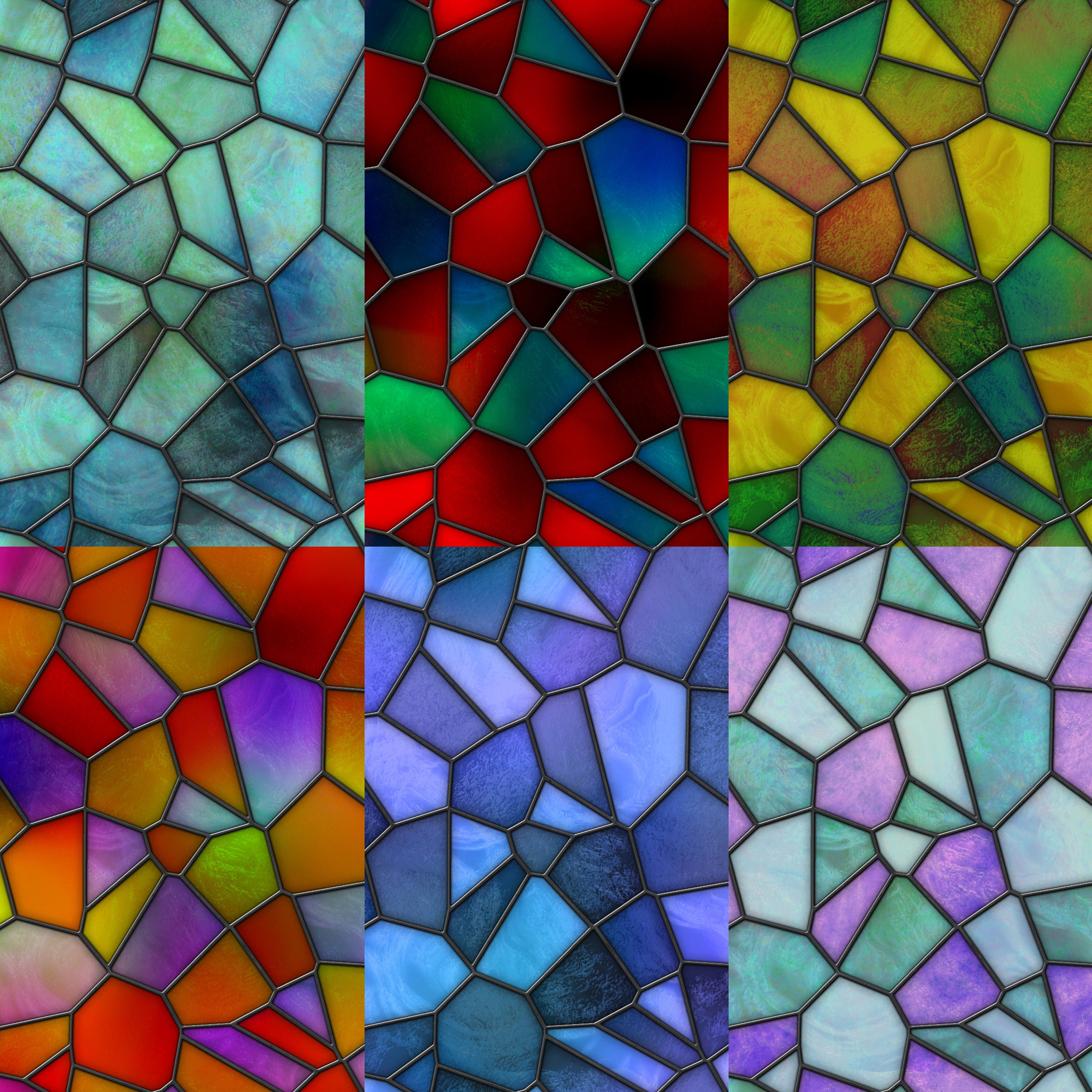 20 Printable Digital Colorful Glass Patterns - Etsy