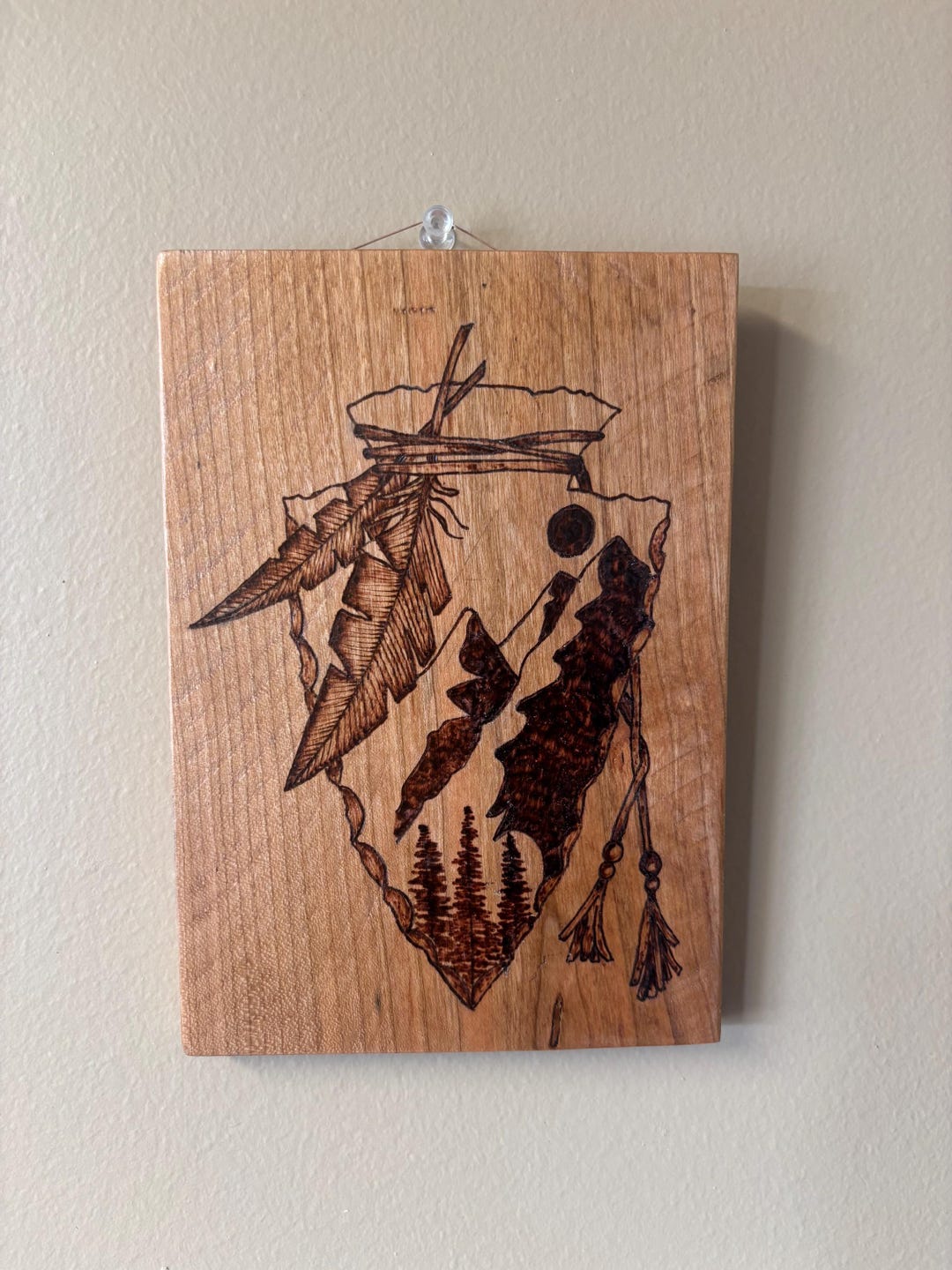 Echoes of the Trail-handmade Wood Burned Arrowhead Wall Art | Rustic ...