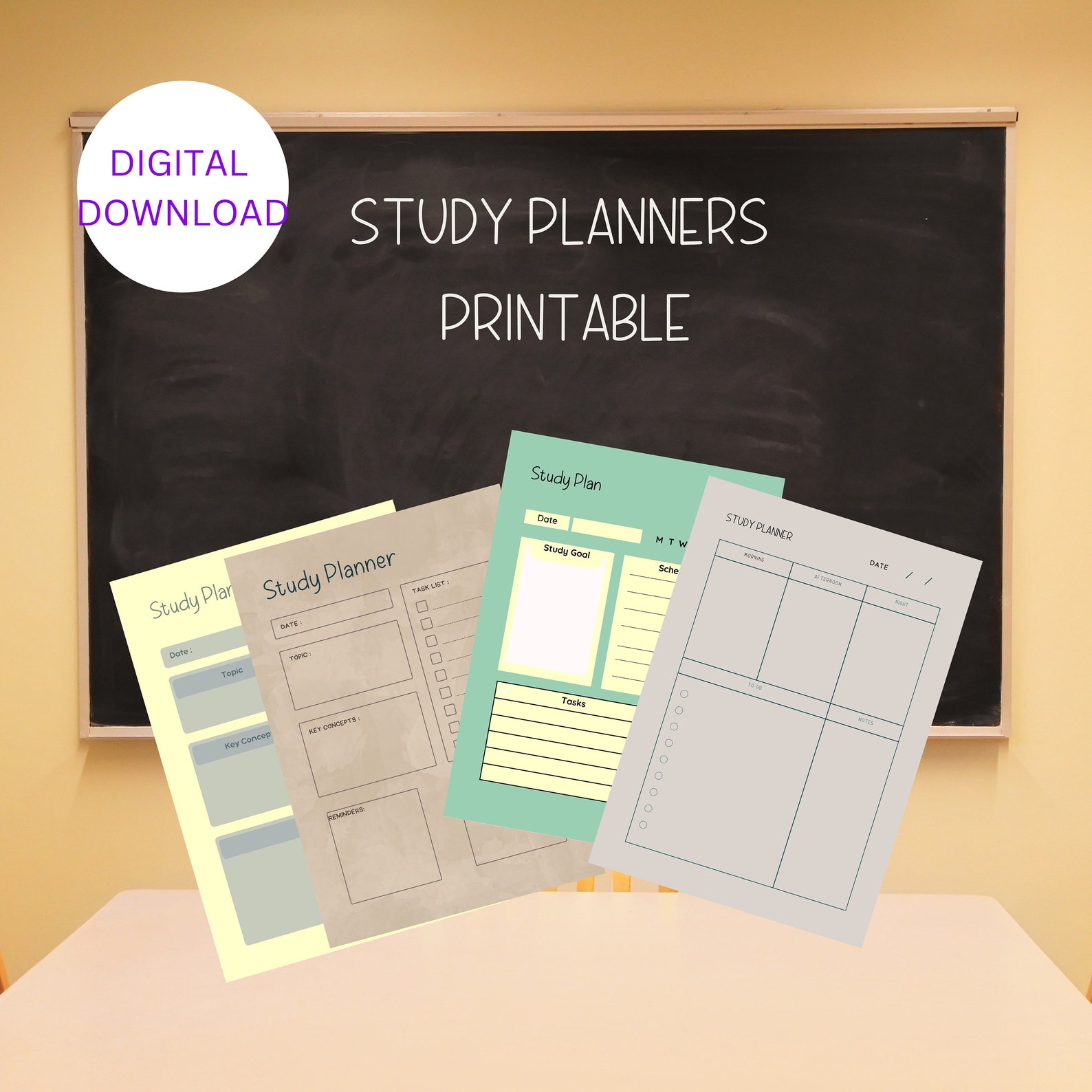Printable Study Planners A4 Planner, A5 Planner - Etsy UK