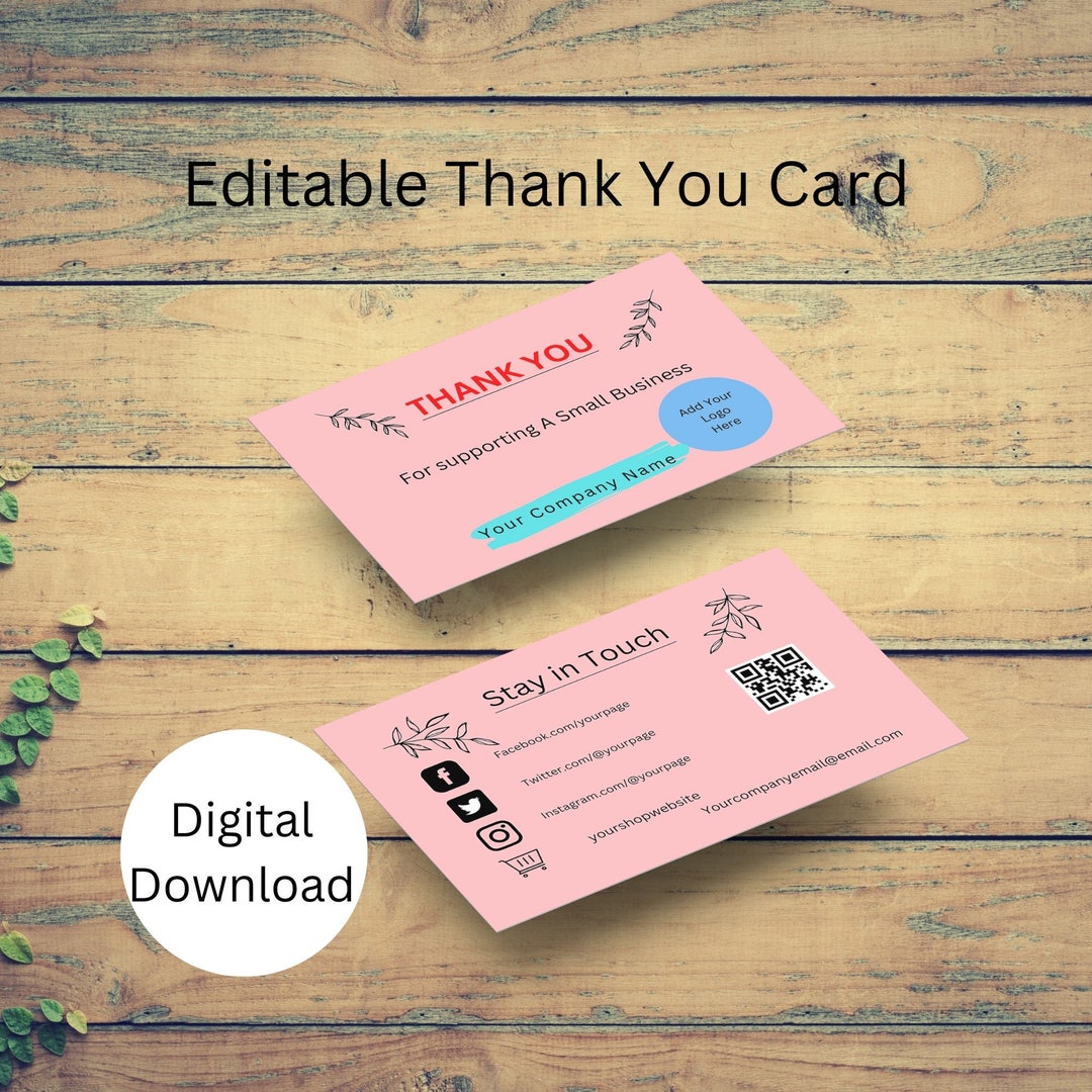 Editable Thank You Card Thank You Editablecard Etsy UK editable-thank-you-card-thank-you-editablecard-etsy-uk