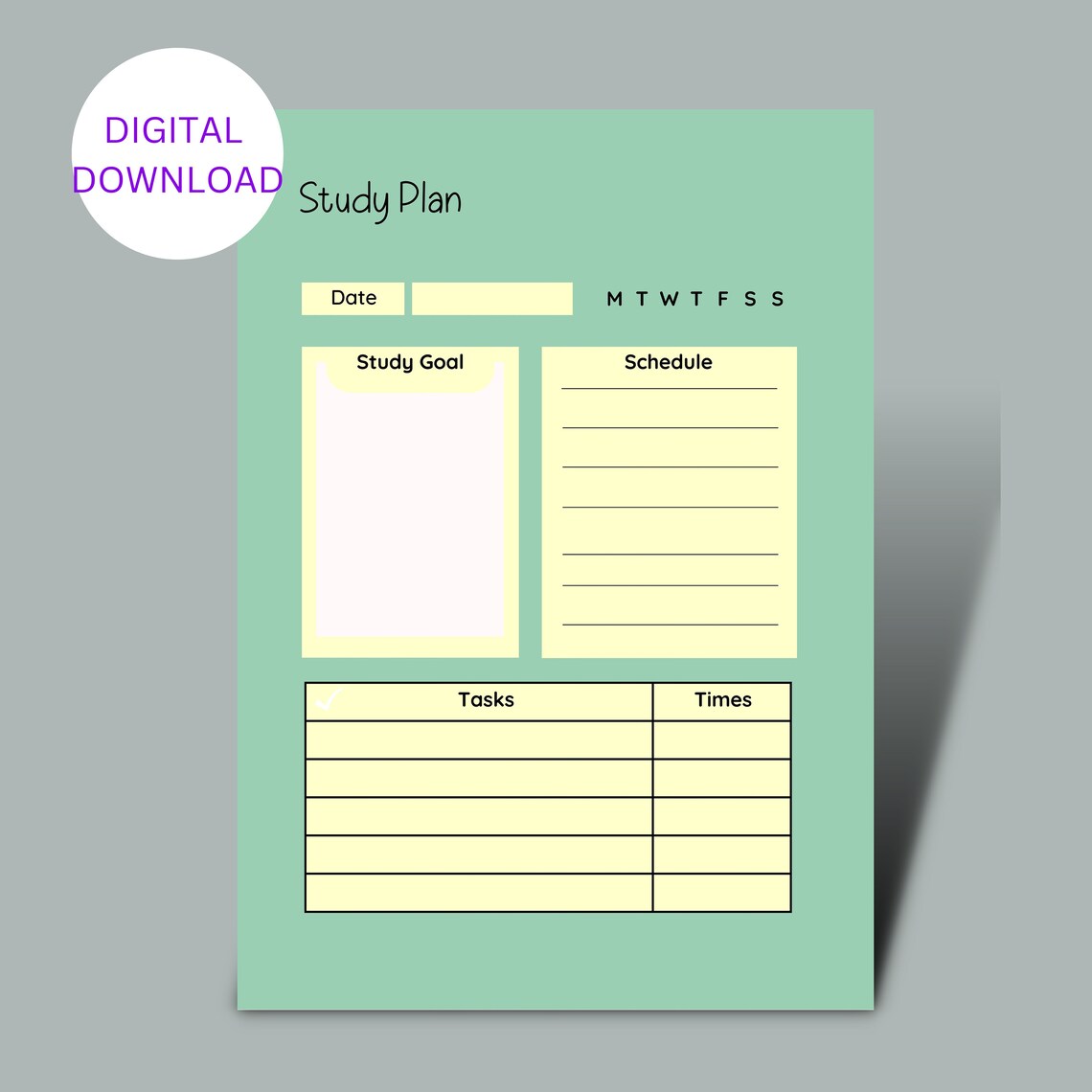 Printable Study Planners A4 Planner, A5 Planner - Etsy UK