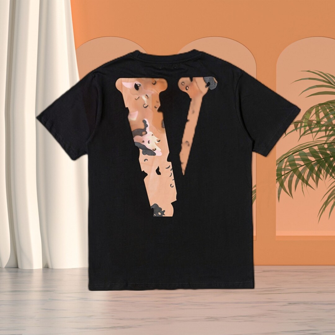 V-lone T-shirt, Big V Letter Printed V.lone Shirt, Fashion Casual ...