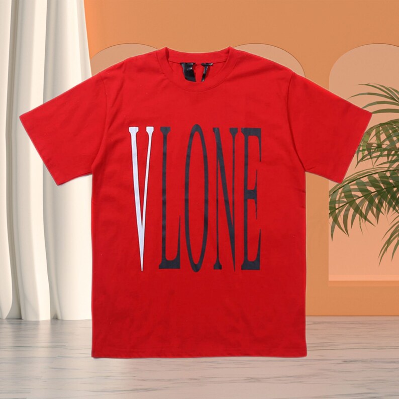 V-lone T-shirt, Big V Letter Printed V.lone Shirt, Fashion Casual ...