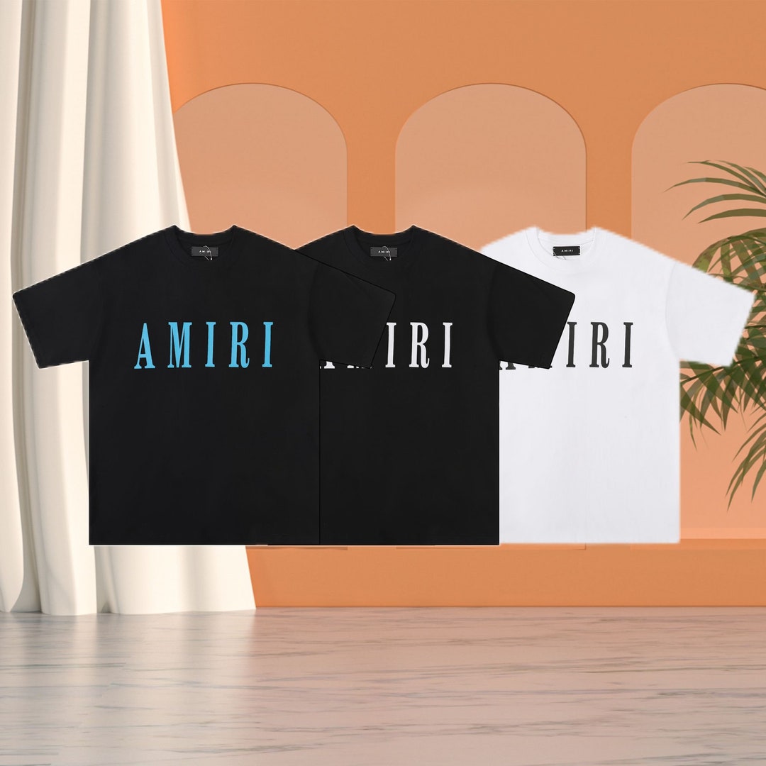 Amiri T-shirt, Amiri Beach Shirt, Vintage Printed Amiri Shirt, Casual ...