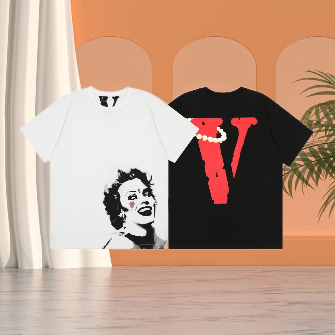 V-lone T-shirt, Big V Letter Printed V.lone Shirt, Fashion Casual ...