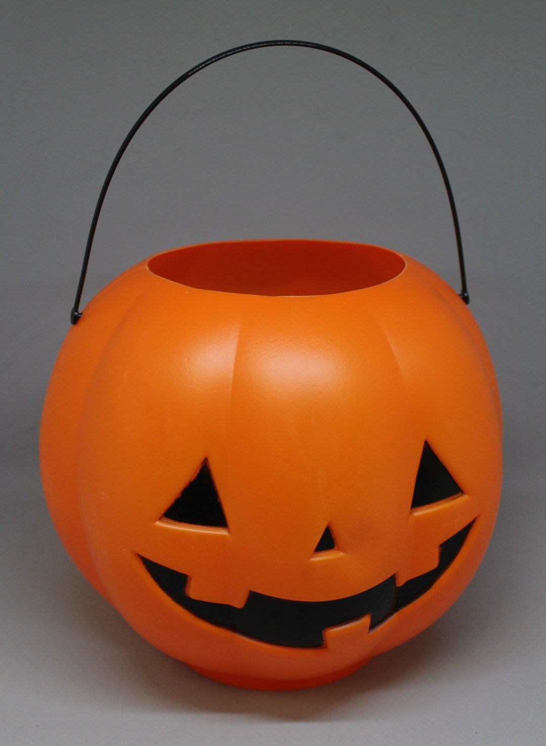 Halloween Pumpkin Pail Candy Basket Bucket With Handle - New - Etsy