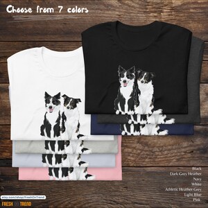 Collie Personalized Shirt, Custom Dog Name T-shirt Unisex Tee, Border ...