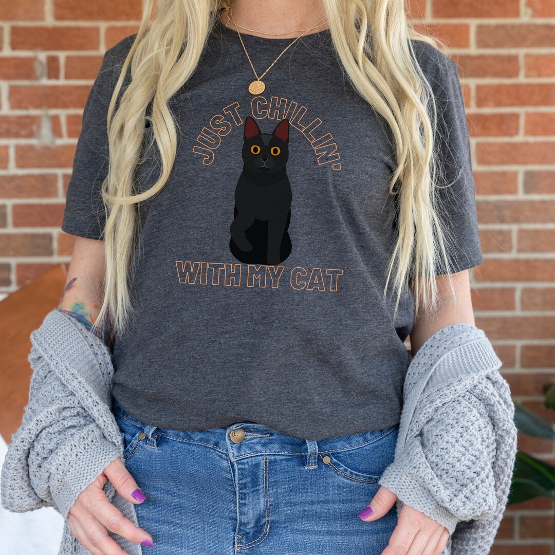 Camisa de gato Bombay / Simplemente relajándome con mi camiseta de gato ...