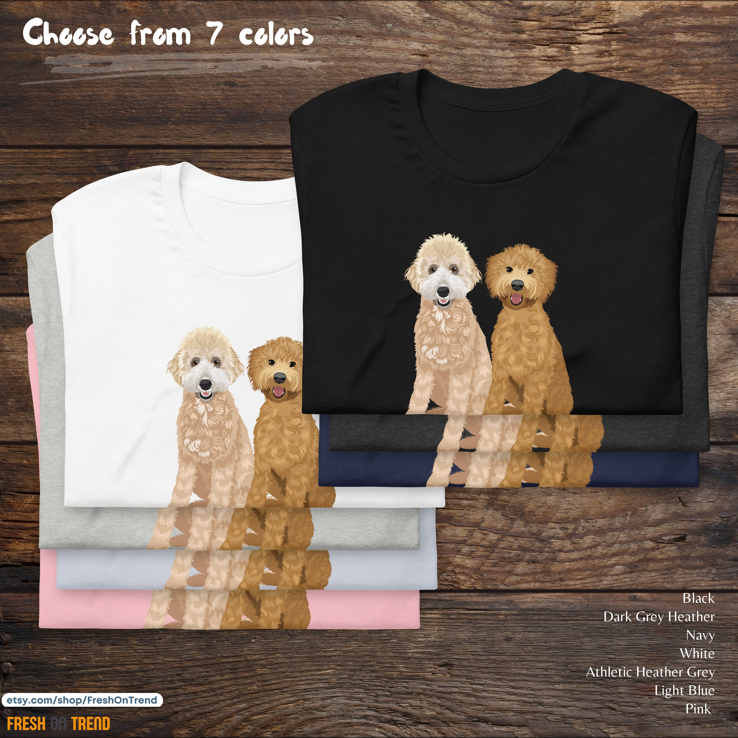 Goldendoodle Labradoodle Personalized Shirt Custom Dog Name - Etsy
