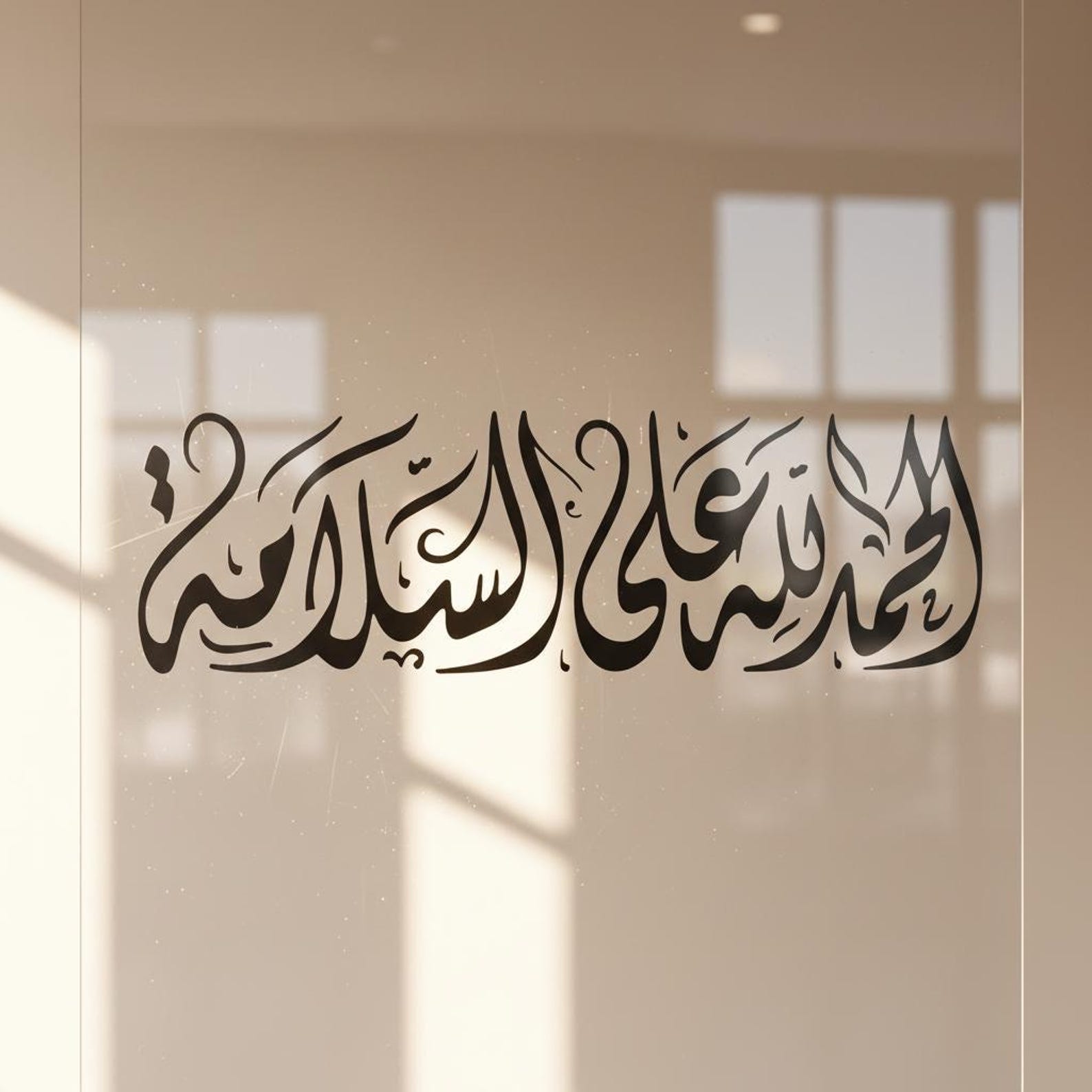Alhamdulillah Ala Assalama Stencil Arabic Calligraphy - Etsy