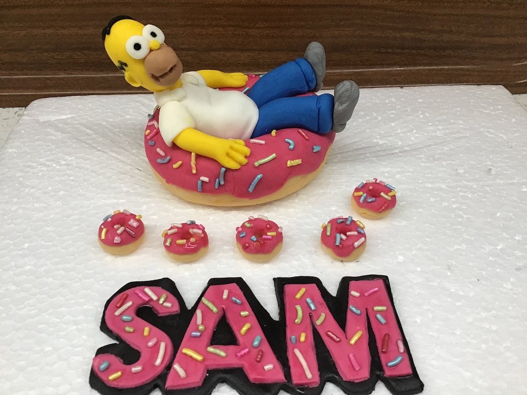 Homer Simpson Unofficial Cake Topper - Etsy UK