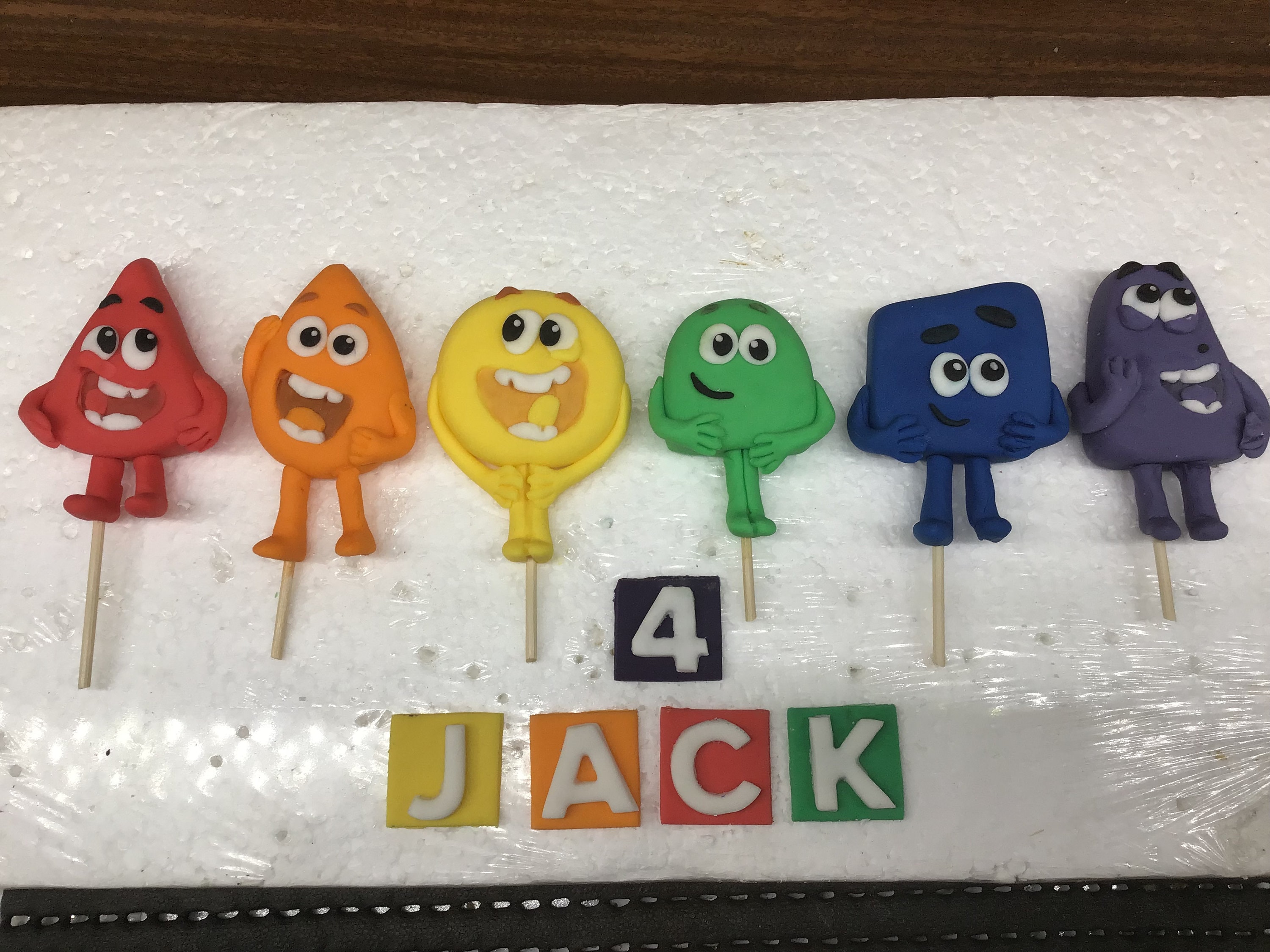 Unofficial Inspired by Colour Blocks Cake Toppers - Etsy