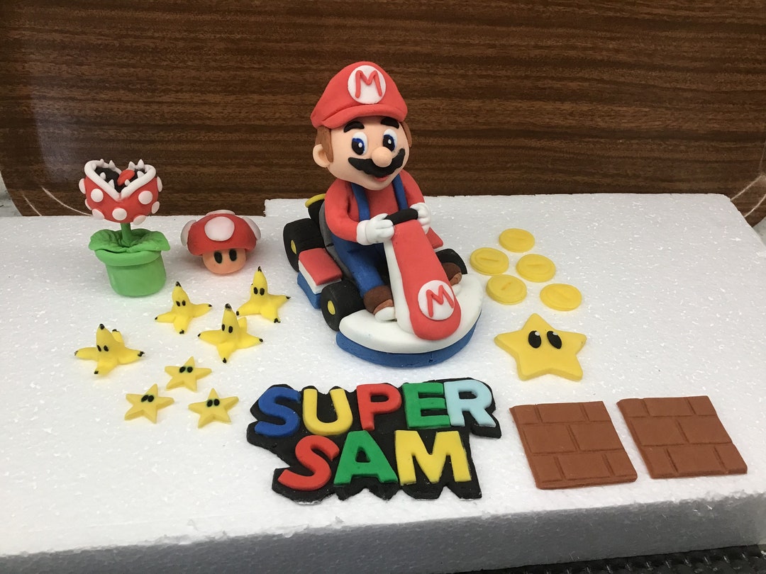 Handmade Unofficial Inspired by Mario Go Cart Cake Topper - Etsy
