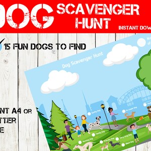 Dog Scavenger Hunt - Park Scavenger Hunt - Outdoor Treasure Hunt ...