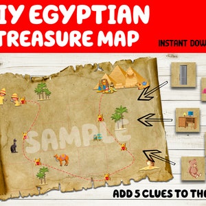 DIY Ancient Egypt Treasure Map - Egyptian-themed Activity - Printable ...