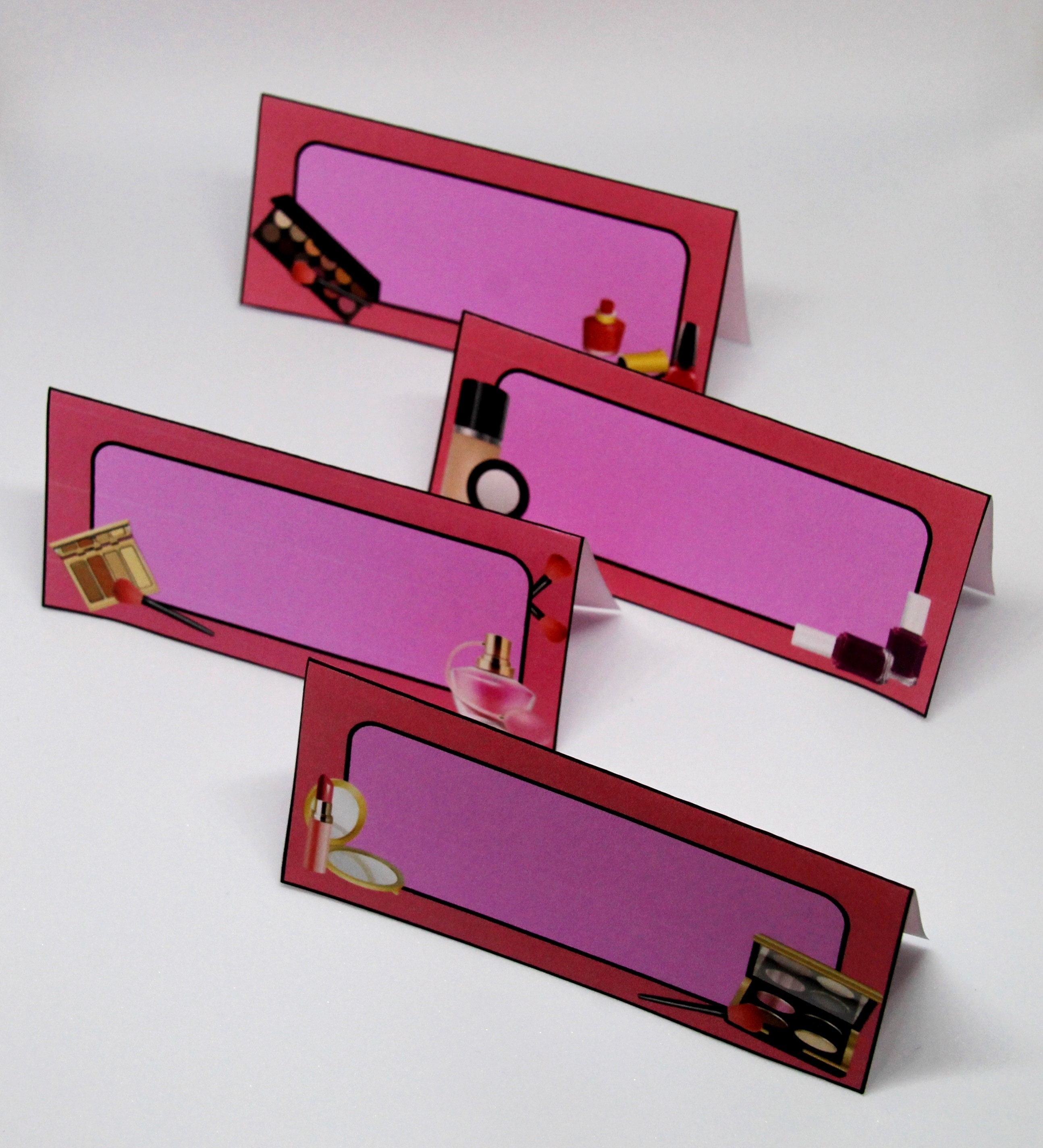 Makeup Party Food Tents - Kids SPA Party Food Labels - SPA Party Place ...