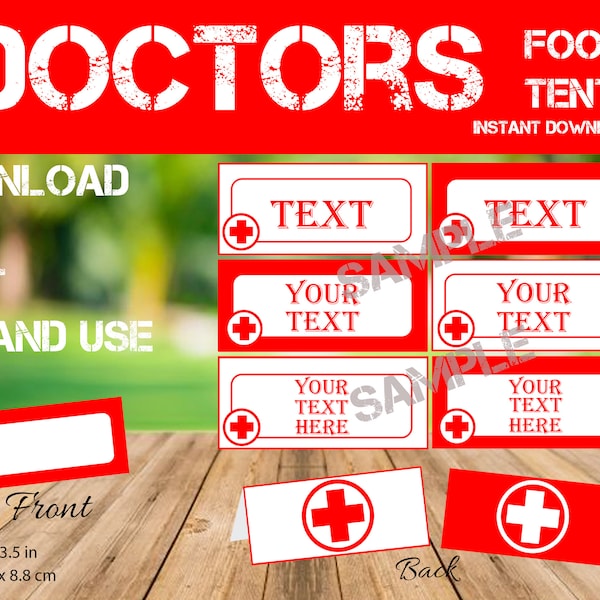 Medical Party Food Signs - Etsy