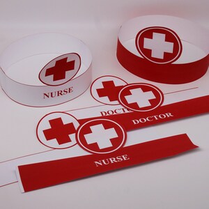 Editable Medical Party Hats - Doctor Party Crowns - Nurse Party Hats ...