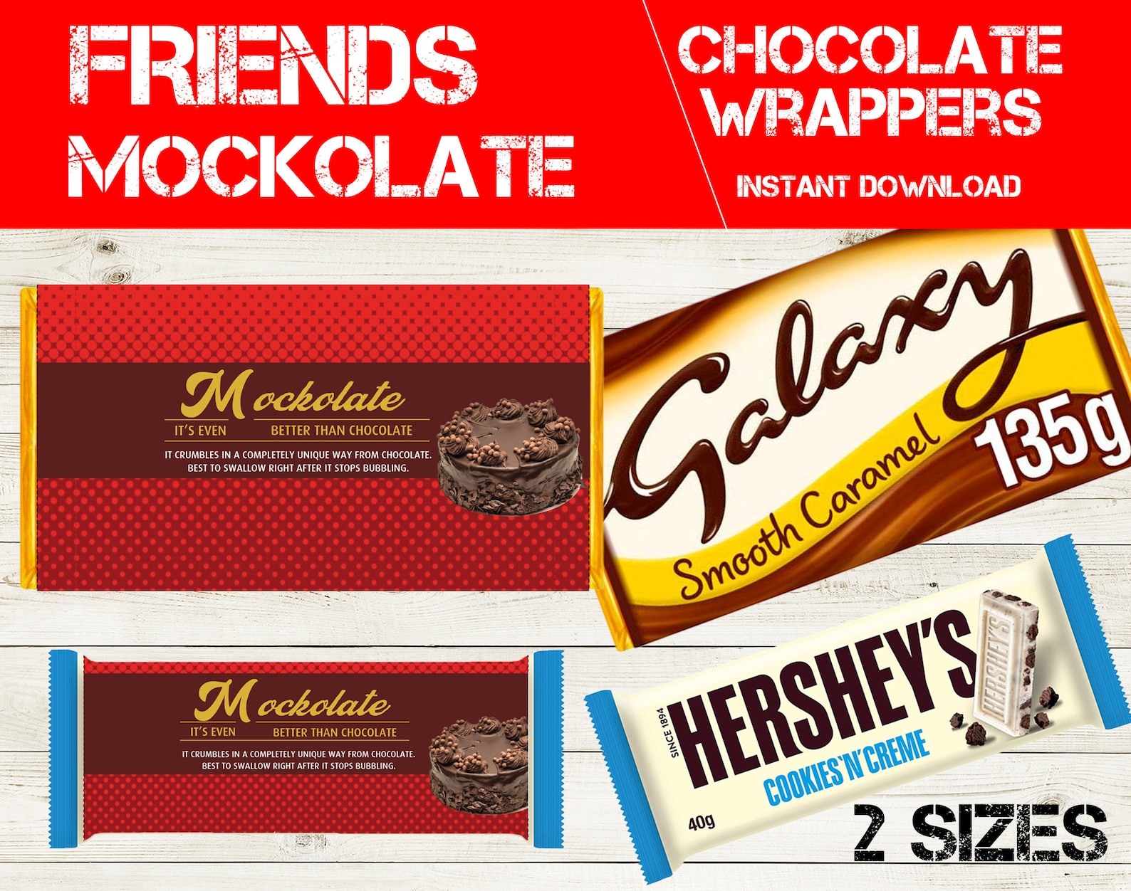 TV Show Friends Gift - Friends Mockolate Wrapper - Friends Candy ...