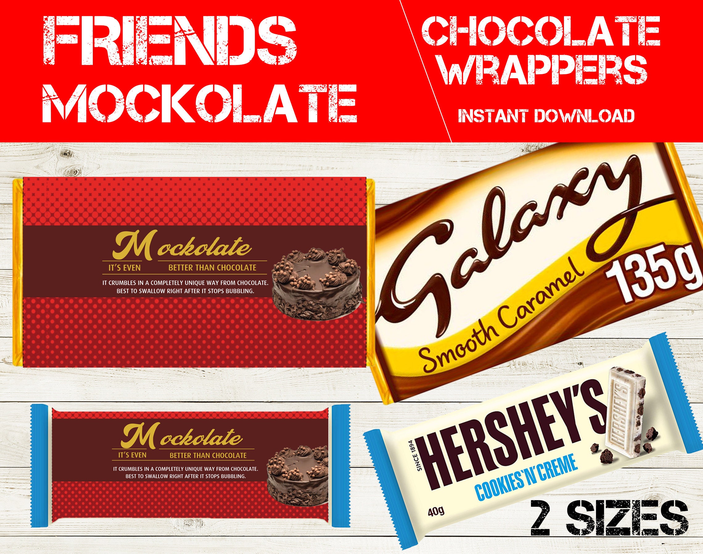 TV Show Friends Gift - Friends Mockolate Wrapper - Friends Candy ...