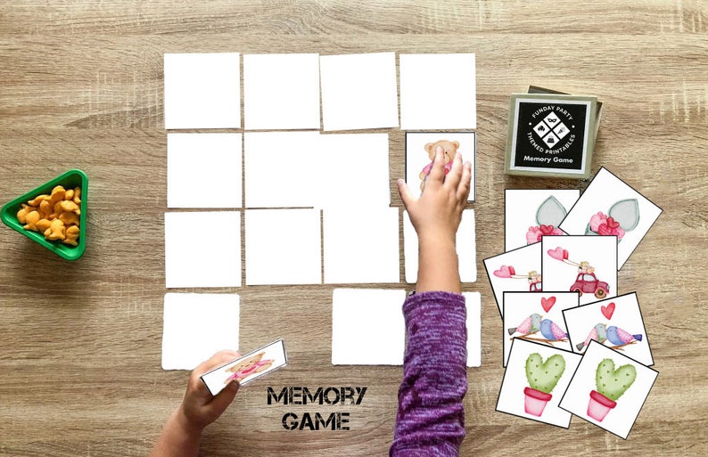 10 Card St. Valentine's Day Bingo & Memory Game - Etsy