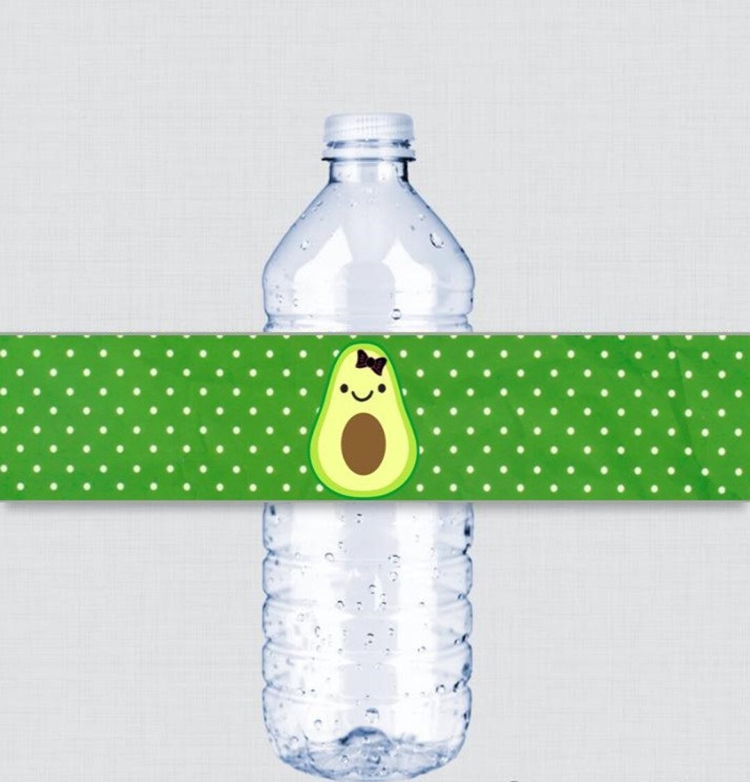 Avocado Party Bottle Labels - Avocado Party Printables - Avocado Baby ...