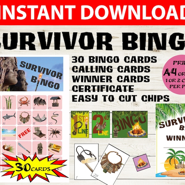 Printable Survivor Birthday Card - Etsy