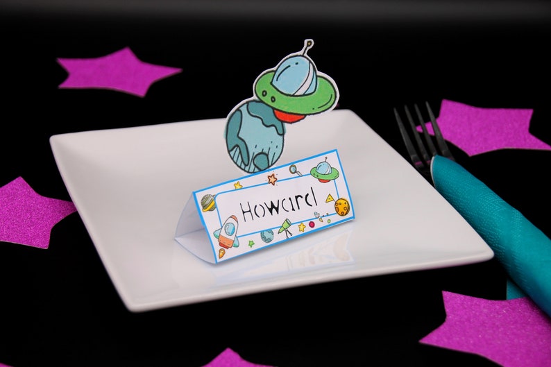Space Party Food Tents - Astronaut Food Labels - Space Birthday Party ...