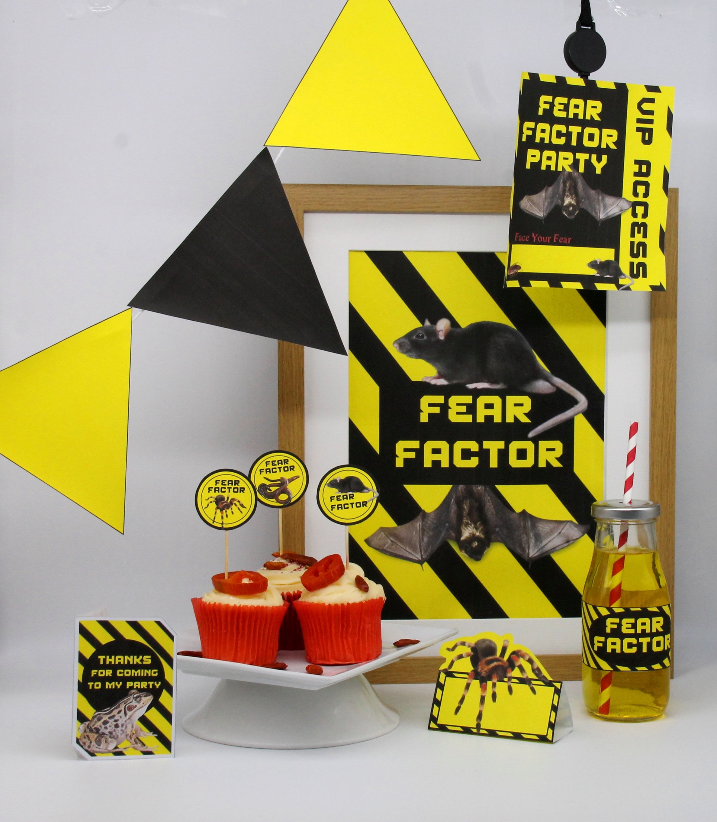 Fear Factor Party Decor - Fear Factor Inspired Party Entry Pass - Fear ...
