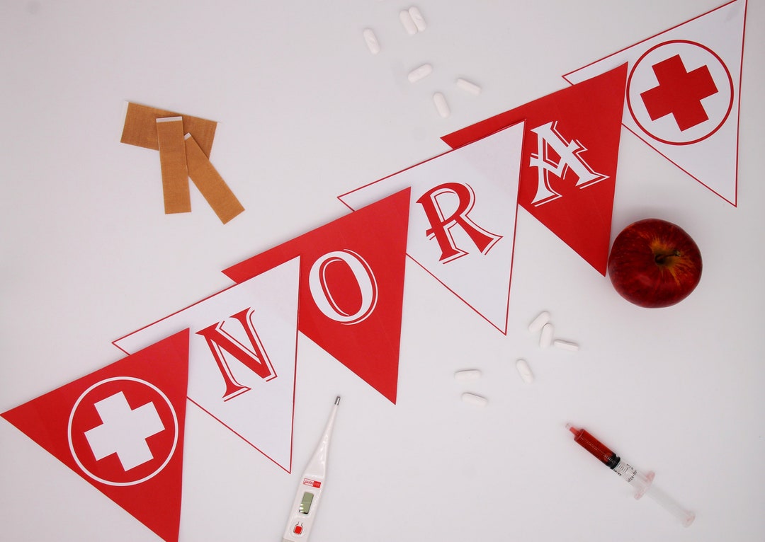 Medical Party Banner - Doctor Flag Banner Bunting - Medic Graduate ...