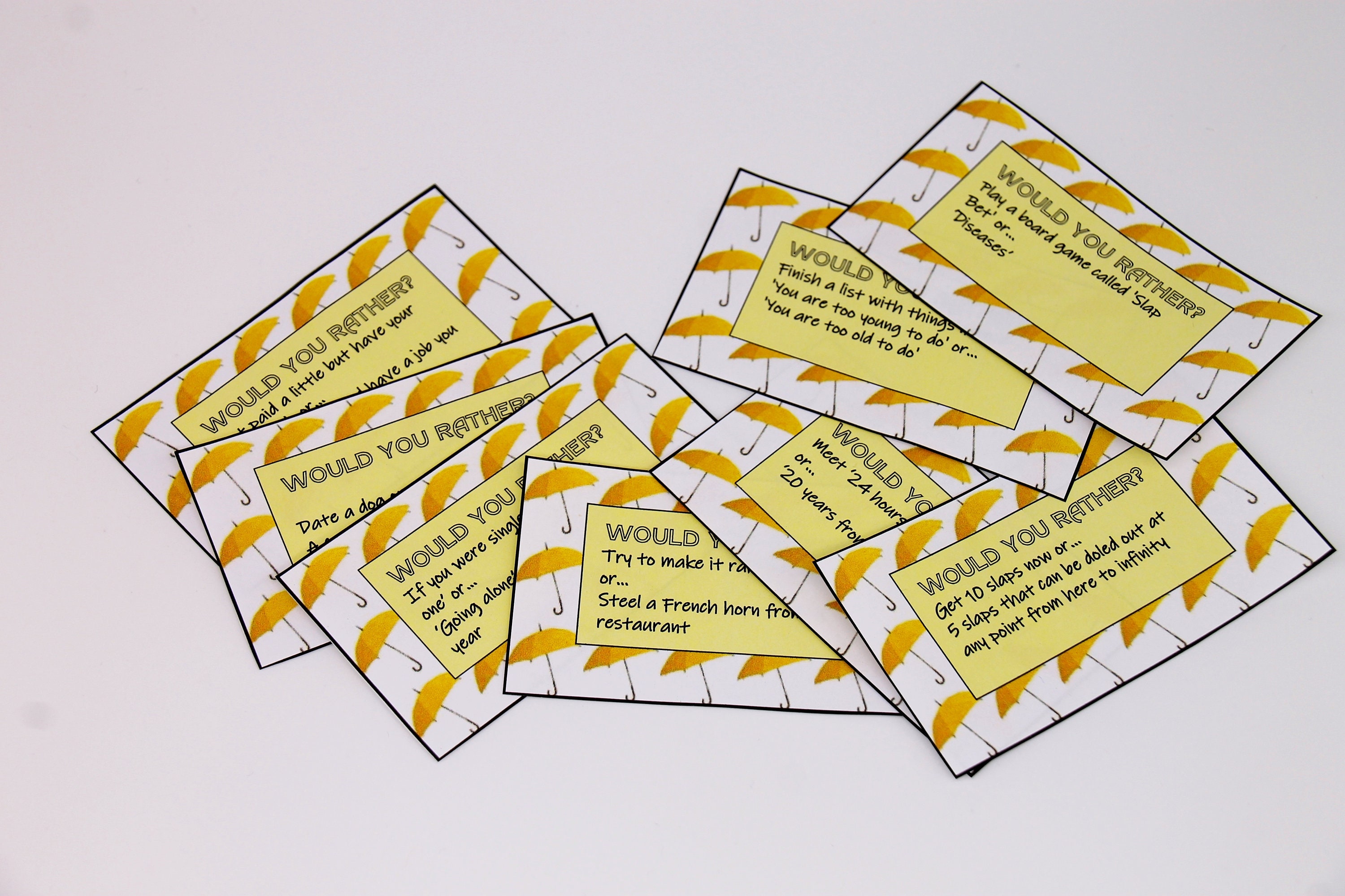 Would You Rather Game How I Met Your Mother Edition - HIMYM Party Game ...