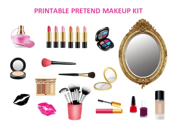 Pretend Makeup Kit Printable Makeup Kit Printable Makeup - Etsy