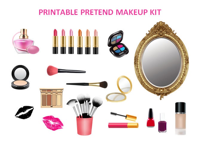 Pretend Makeup Kit - Printable Makeup Kit - Printable Makeup Pretend ...