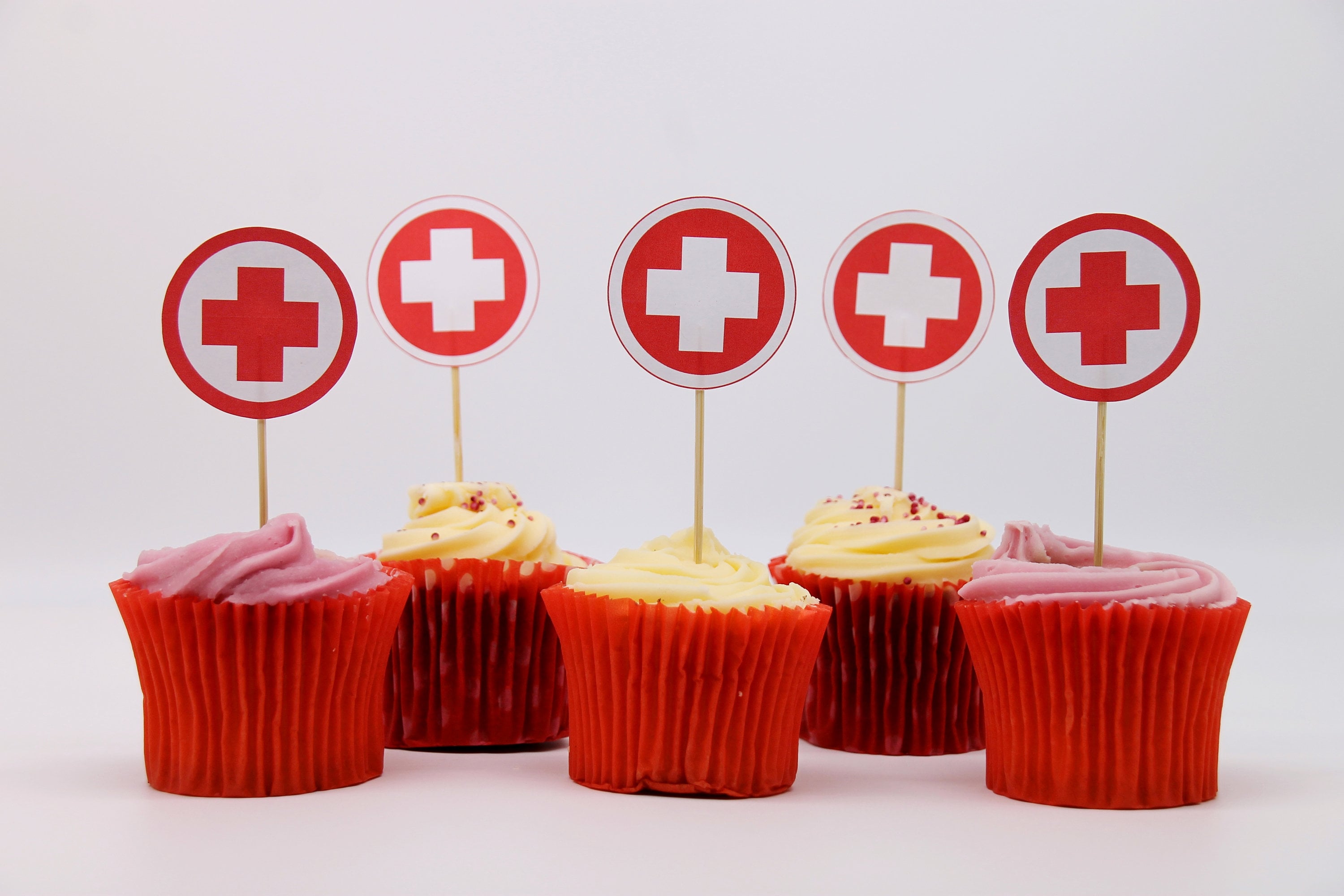 Hospital Party Cupcake Toppers - Doctor Cupcake Toppers - Medical ...
