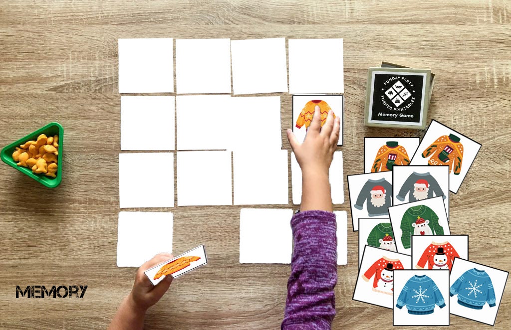 Ugly Christmas Sweater Memory Game Ugly Sweater Memory Game - Etsy UK