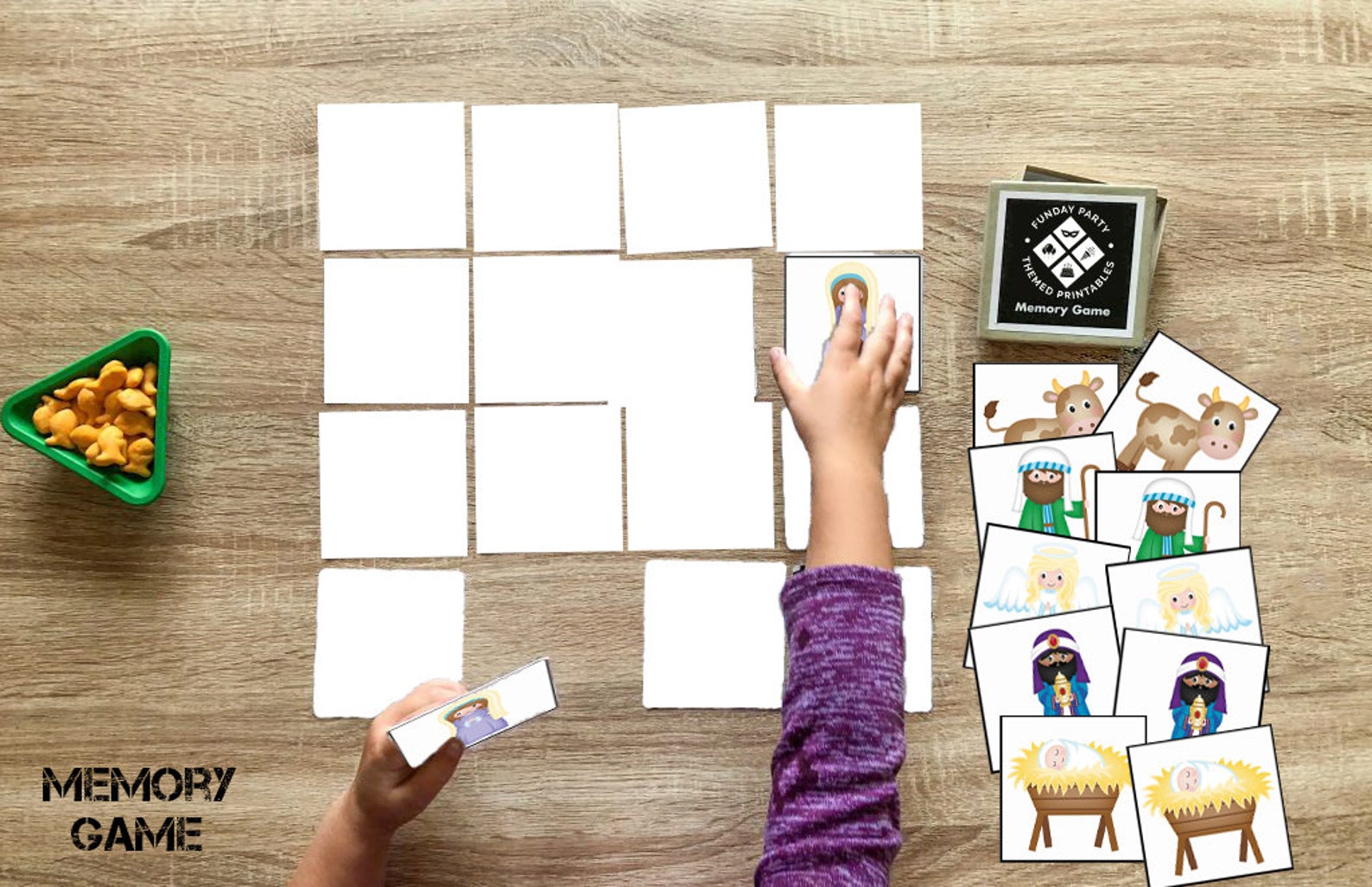 Nativity Memory Game Christmas Memory Game Christmas Nativity Match a ...