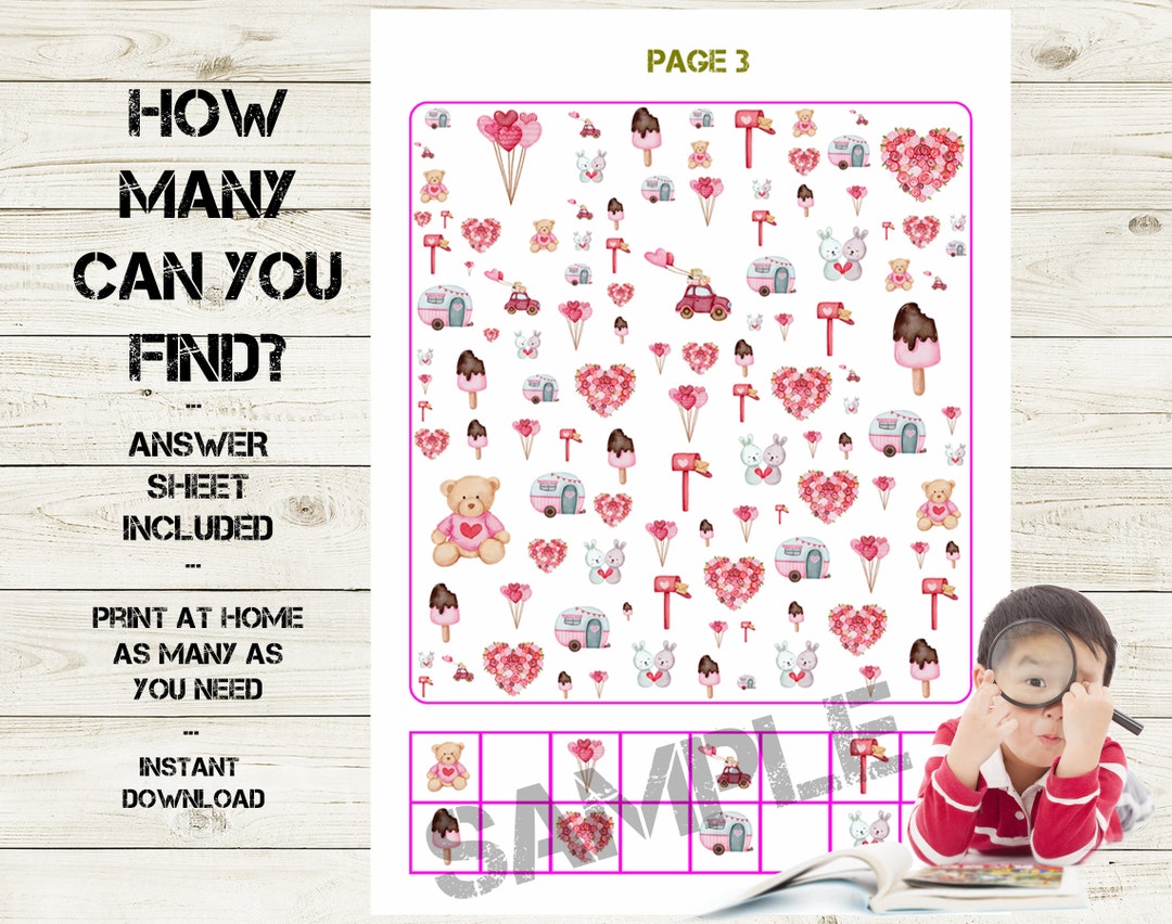 Love I Spy Game - Wedding Look & Find Game for Kids - Printable I Spy ...