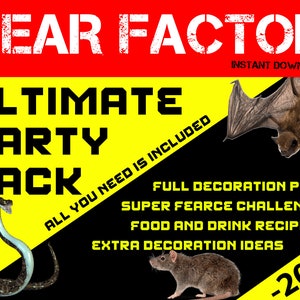 Halloween/ Fear Factor Theme Party Plan W/games, Activities, Recipes ...